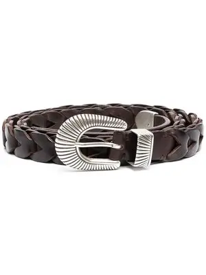 GOLDEN GOOSE Juno Woven Leather Belt