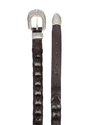 GOLDEN GOOSE Juno Woven Leather Belt