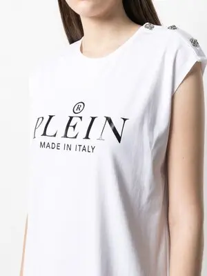 Philipp Plein Logo T-shirt Dress