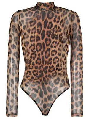 Philipp Plein Leopard Print Bodie - Brown