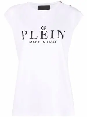 Philipp Plein Ss Logo-print T-shirt - White