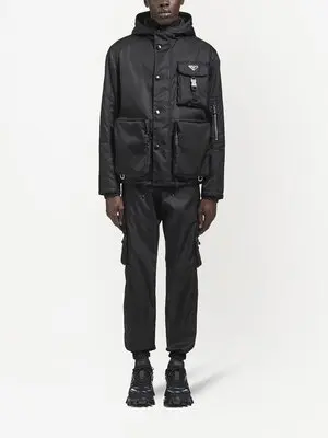 Prada Re-Nylon Multi-Pocket Jacket - Black | Editorialist