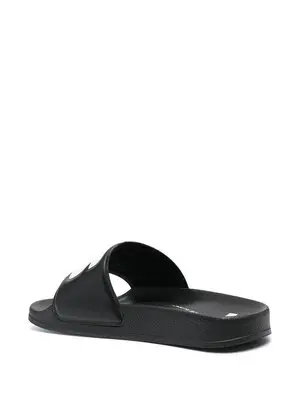MSGM Logo-print Slides - Black