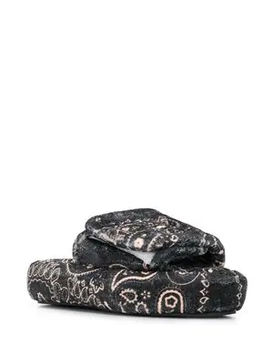 DUOLTD Bandana Print Platform Slides