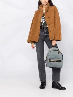 Saint Laurent City Denim Backpack