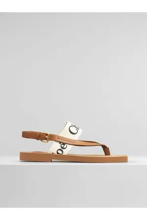 Chloé Woody Flat Sandal - White