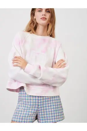 Maje Tie-dye Print Sweatshirt