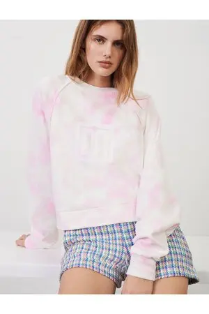 Maje Tie-dye Print Sweatshirt