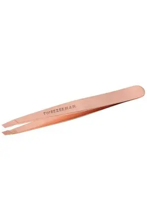 TWEEZERMAN Rose Gold Slant Tweezer Gold