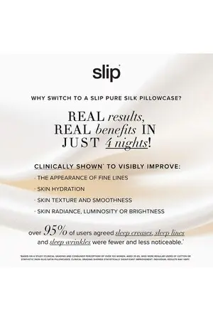 Slip Pure Silk Pillowcase, Queen Size