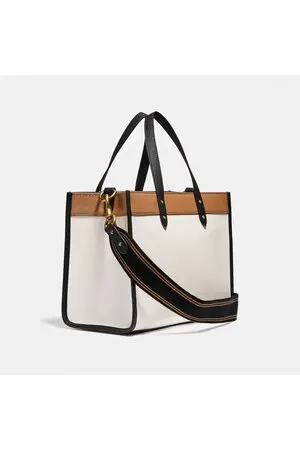 COACH Field Tote 30 In Colorblock With Badge