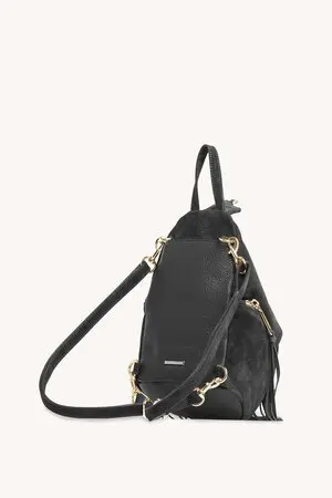 Rebecca Minkoff Convertible Mini Julian Backpack With Fringe