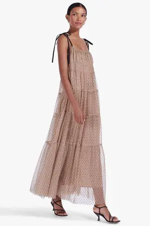 Staud Lilia Dress | Nude Dot