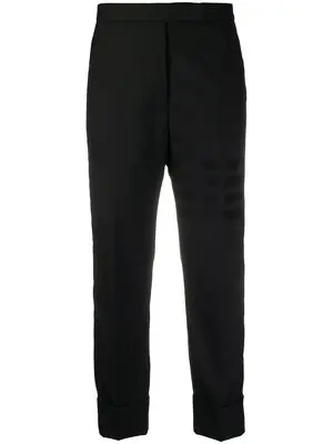 Thom Browne Tailored Cropped Trousers - Black