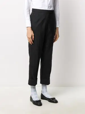 Thom Browne Tailored Cropped Trousers - Black