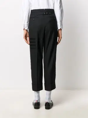 Thom Browne Tailored Cropped Trousers - Black