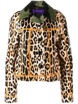 LISKA Leopard Print Jacket
