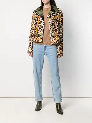 LISKA Leopard Print Jacket