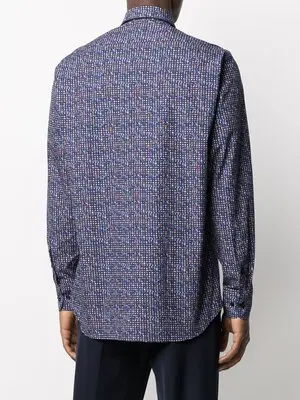 Paul & Shark Flag-print Cotton Shirt