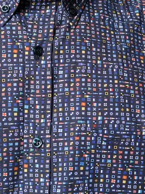 Paul & Shark Flag-print Cotton Shirt