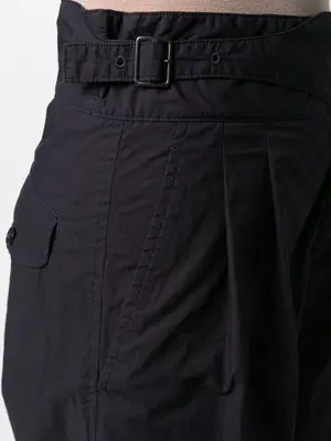 Y’s Loose Fit Pleated Shorts - Blue