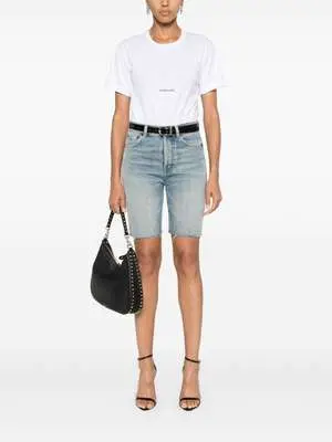 Saint Laurent High-waisted Denim Shorts
