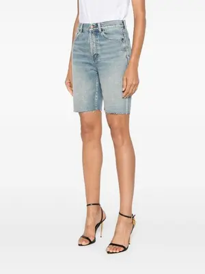 Saint Laurent High-waisted Denim Shorts
