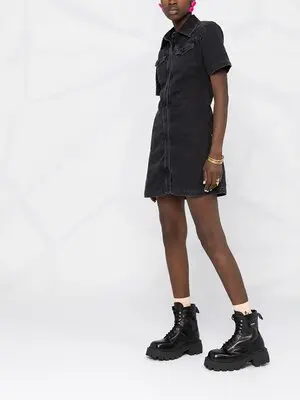 Off-White Denim Shirt Dress