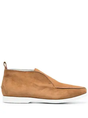 Kiton Leather Desert Boots