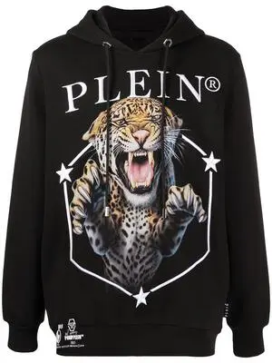 Philipp Plein Printed Long-sleeved Hoodie