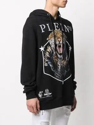 Philipp Plein Printed Long-sleeved Hoodie
