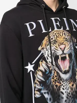 Philipp Plein Printed Long-sleeved Hoodie