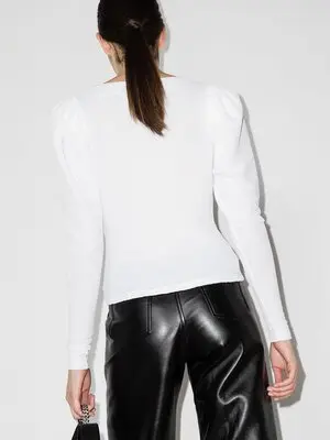 ROTATE BY BIRGER CHRISTENSEN Stevie Square-neck Long-sleeve Top