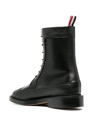 Thom Browne Brogue-detail Combat Boots