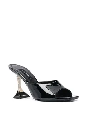 Philipp Plein Square-toe Heeled Sandals - Black