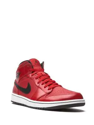 JORDAN Air 1 Retro Mid Gym Sneakers - Red