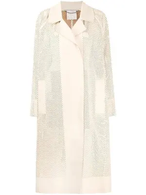 Stella McCartney Faux-leather Perforated Coat