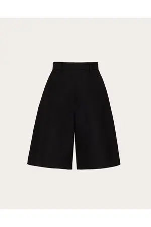Valentino Garavani Vgold Double Splittable Gabardine Bermuda Shorts
