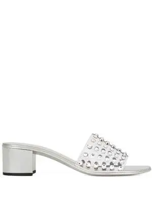 GIUSEPPE ZANOTTI Adelia Crystal-embellished Sandals - Silver