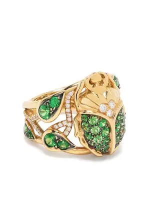AURÉLIE BIDERMANN 18kt Yellow Scarab Ring - Gold