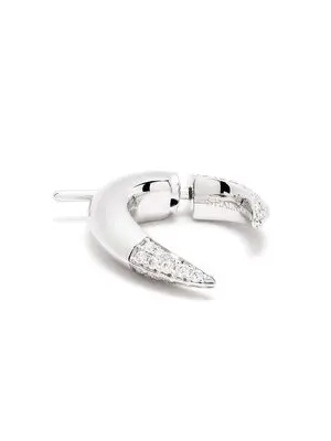 SHAUN LEANE 18kt White Gold Small Talon Diamond Earrings