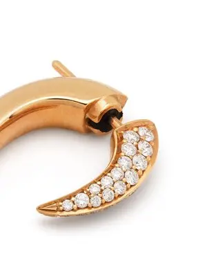 SHAUN LEANE 18kt Rose Talon Diamond Earrings - Gold
