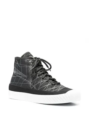 Stone Island Abstract-print High-top Sneakers