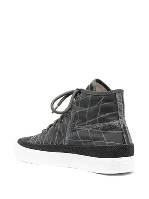 Stone Island Abstract-print High-top Sneakers