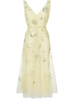 Emilio Pucci Capri Print A-line Midi Dress
