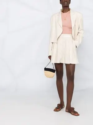 Stella McCartney High-waisted Pleated Tailored Shorts
