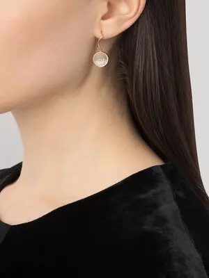 AURÉLIE BIDERMANN 18kt Yellow Diamond Chivor Drop Earrings