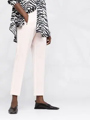 Stella McCartney Wool/cotton Blend Tapered Leg Trousers