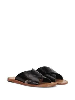 Dolce & Gabbana Pantheon Leather Sandals