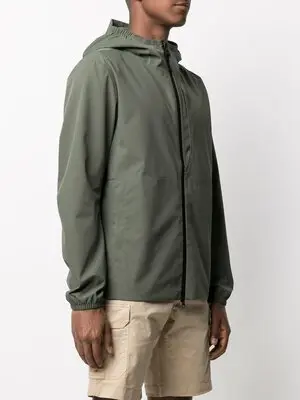 Woolrich Logo-patch Zip-up Hooded Jacket